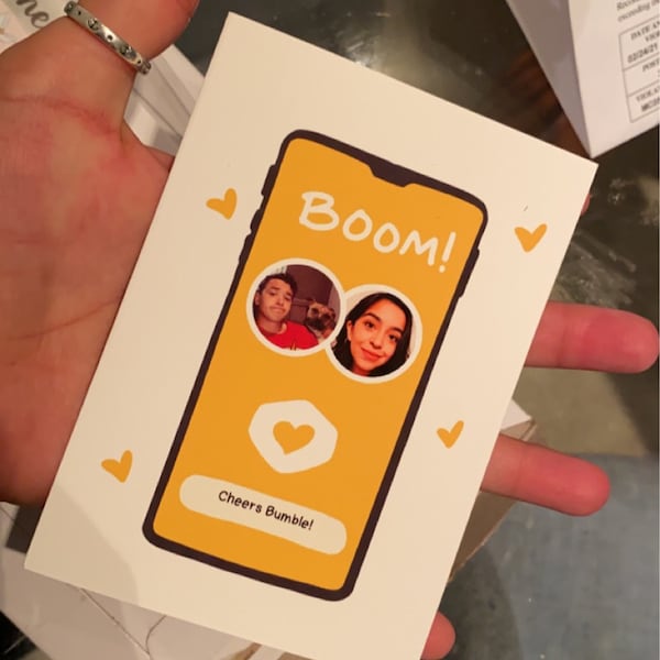 Bumble Dating Valentine’s Day Card, Swipe Right Card, Personalized ...