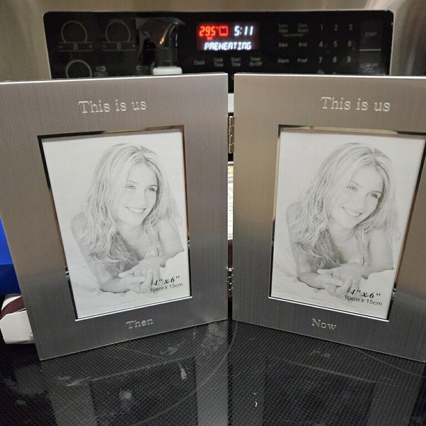 Twin Personalized Photo Frame 4x6 - Engraved Double Picture Frame for ...