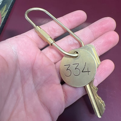 Custom Hand Punched Hotel Room Key Tags Key Fob Valet Tag Coat Check ...