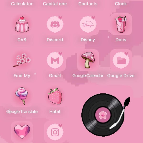 Purple Gamer Pixel App Icons | iPhone & Android Icons, Ios 18 Icons ...