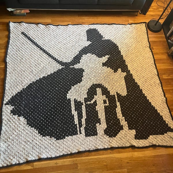 Art the Clown, Terrifier Horror Movie C2C Crochet Graphgan Blanket ...