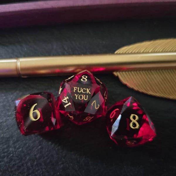 Full Set White Turquoise Dice Set Set Warlock Style - Dungeons and ...