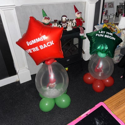Personalised Elf Arrival Balloon Kit ELF BALLOON Elf POP Balloon - Etsy UK
