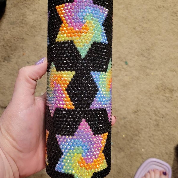 Leopard Print Repeating Triangle Rhinestone Pattern_rhinestone Pattern ...