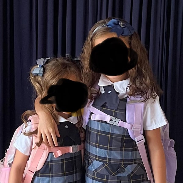 School Uniform PLAID 57 Set of 5 Pieces Navy, Yellow Gold, Royal - Etsy