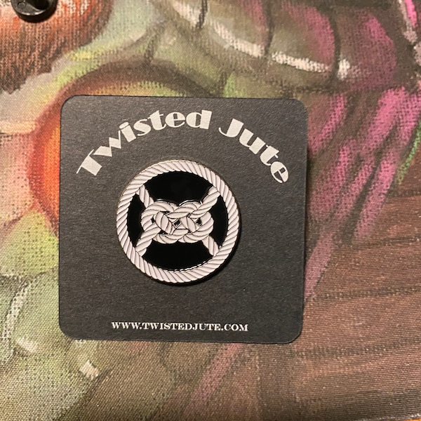 Shibari Enamel Rope Pin - Etsy