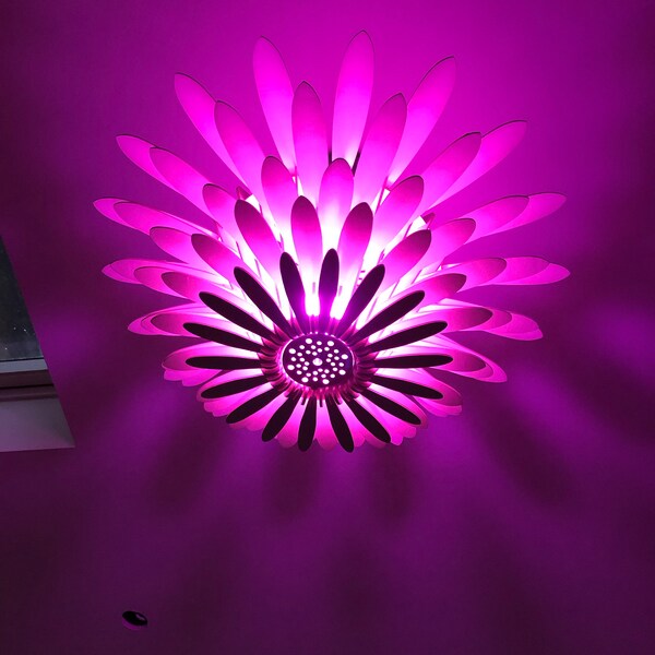 Wood Flower Ceiling Light, DAISY Pendant Light Fixture, Wood Pendant ...