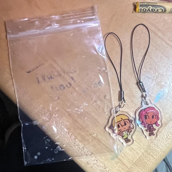 Splatoon Agents Phone Charm - Double Sided, 4 Variations, 1 In ...