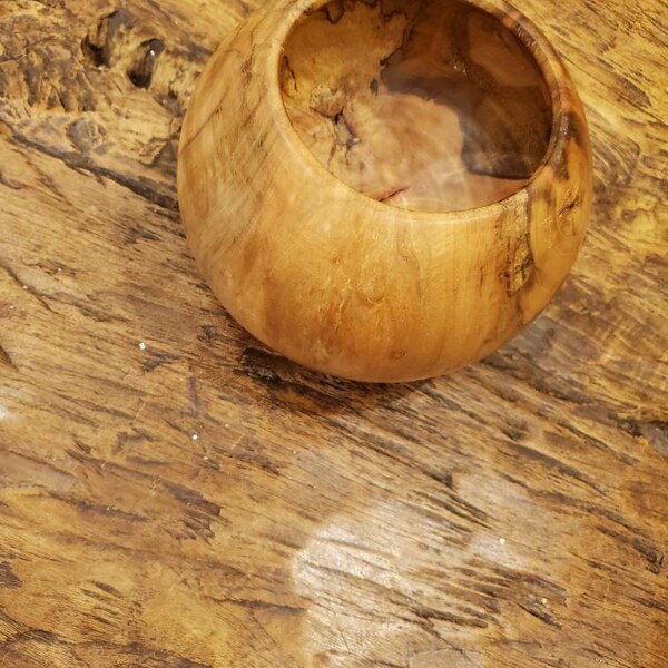 Large Lovely Jacaranda Wood Bowl With Unique Texture Effect - Etsy