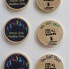 1.5" Personalized Wood Coins | Custom Printed Wooden Nickels | Wood ...