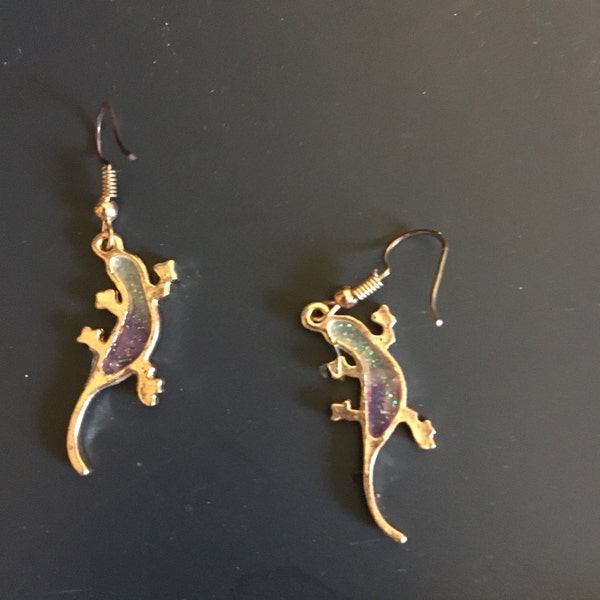Lizard Earrings, Lizard Jewellery, Gecko Jewelry, Lizard Gift, Gifts ...