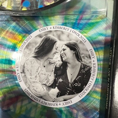 Signature Vinyl Record Sticker for Wedding Guest Book - Etsy