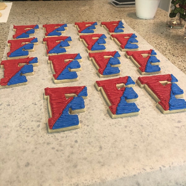 Varsity Letter F Cookie Cutter/multi-size/choose Standard or Dishwasher ...