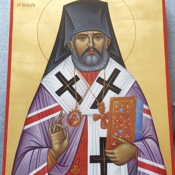 Saint Nicholas of Myra St Nicholas Wonderworker Icon Handpainted ...