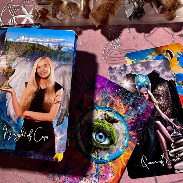 Modern Oracle Tarot Deck: Intuition Universe, 78 Cards & Guide - Etsy