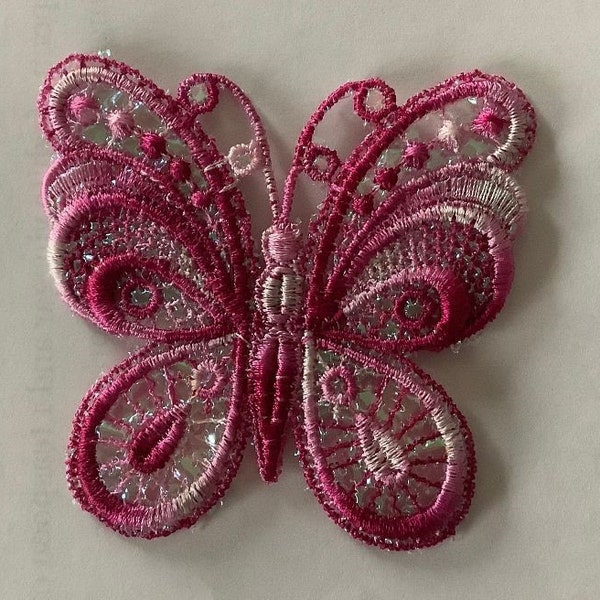 FSL Butterfly. Free Standing Lace. 3D Three-dimensional. Machine ...