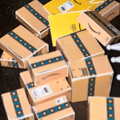 Combo Pack of Printable Miniatures UPS, DHL Express and Chewy Packages ...