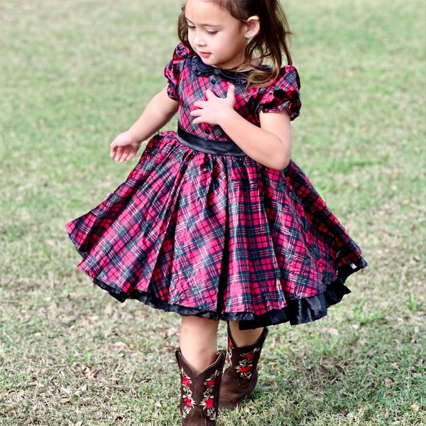Girls Thanksgiving Dress, Girls Fall Dress, Orange Fall Dress, Poofy ...