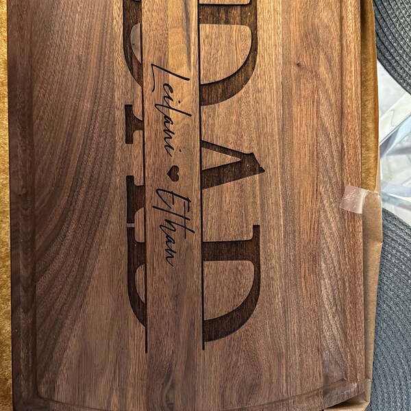 Engraved Handwritten Note, Personalized Note in Wood, Handwritten ...