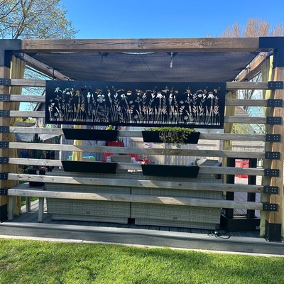 Metal Privacy Screen, Decorative Panel, Outdoor Garden, Fence, Art ...