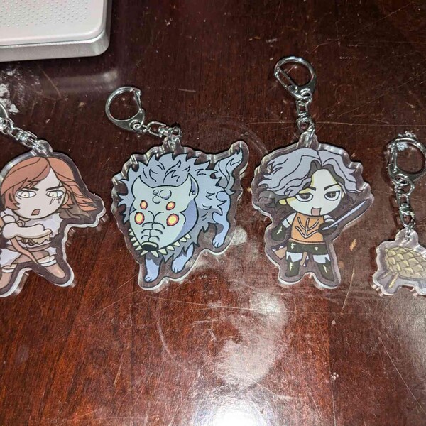 Fear & Hunger Charms - Single-sided Clear Acrylic - Etsy