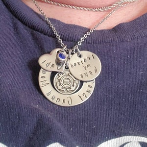 Marine Mom Custom Necklace, Hand Stamped Marine Corp Key Chain, US ...
