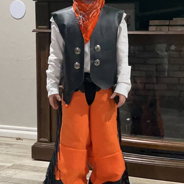 PDF Childrens Western Chaps Pattern - Etsy