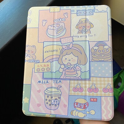 Cute iPad Case Ice Cream Milk Tea Cake iPad Gen Pro Air Mini Case HIGH ...