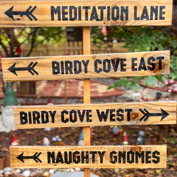 Custom Hiking Trail Signs on Reclaimed Pallet Boards | Personalized ...