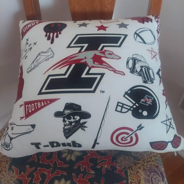 Custom College Throw Pillows - Graduation Gifts - Dorm Decor Pillow ...
