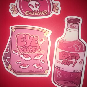 Gore Snacks Sticker Set/ Traumacore Stickers/kidcore/weirdcore/creepy ...