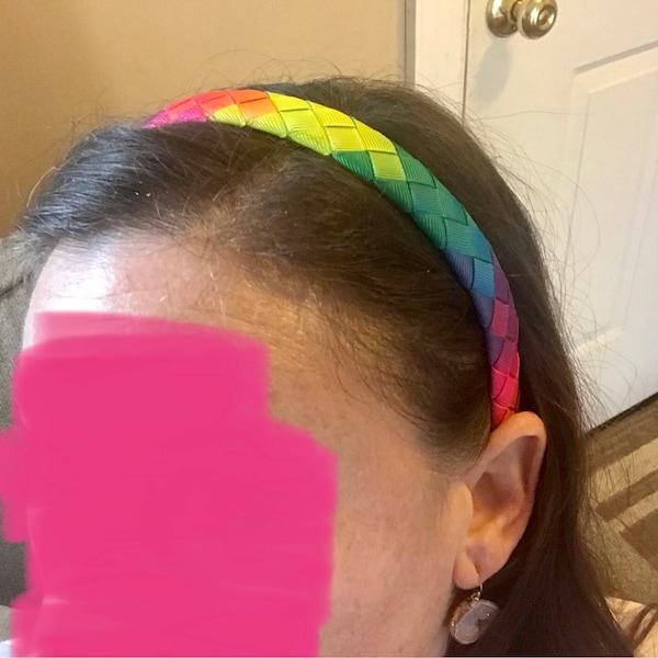 Rainbow Headband- Ombre Headband- Wide Headband Women- Rainbow Birthday ...