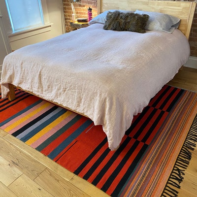 Exclusive Design Cotton Rug, Neutral Kilim Rug, Eco Friendly Earthy ...