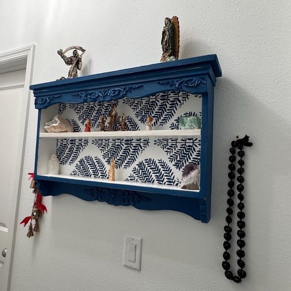 Sun and Moon Wall Shelf, Laser Cutout Celestial Shelf, Wall Shelf, Mid ...