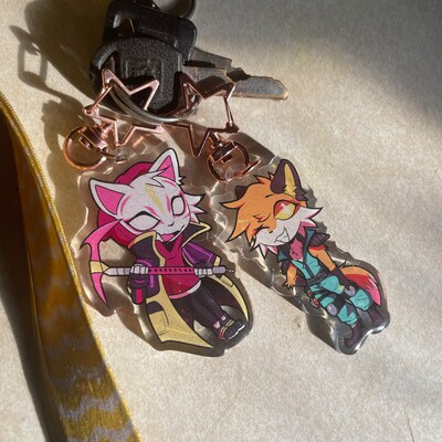 Fan Made Double Sided Acrylic Keychains Remi, Joni, DJ Bop, Azuki, CTL ...