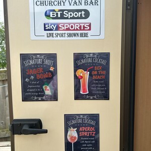 Bar Signs Cocktail Recipes METAL Wall Art, Classic Tiki Posters for ...