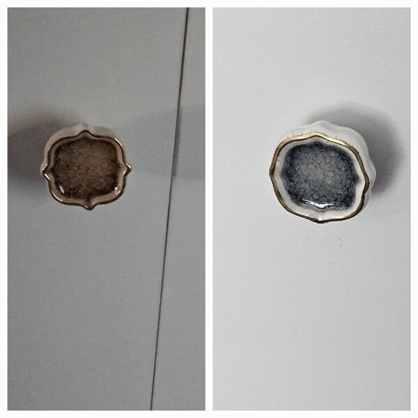 Art Deco Gold Drawer Pull Beautiful Ceramic Drawer Pulls, Drawer Knobs ...