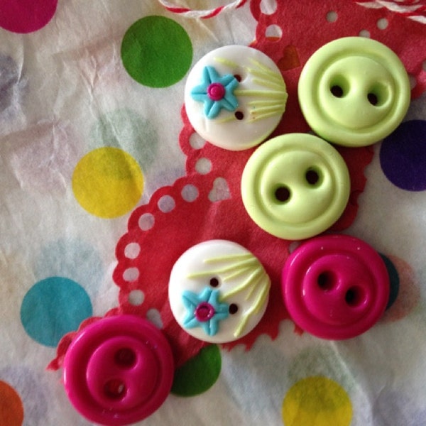 Red Cardinal- (handmade Buttons Set of 3) - Etsy