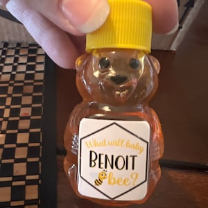 25 Pure Raw Custom Mini Honey Bears, Choose Your Honey, Wedding, Bridal ...