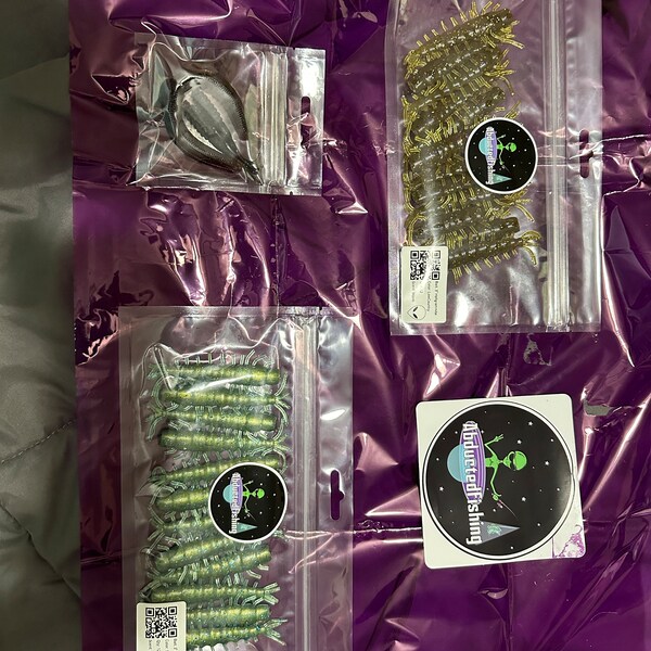 10 Pack Baits- 6" Irishgoodbye Spaceworm Soft Plastic Baits - Etsy