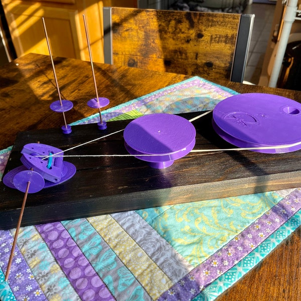 DIY Charkha Spinning Wheel Kit (3D Printed) - Etsy