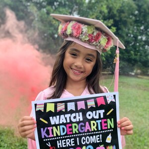 Watch Out Kindergarten Here I Come Back to School Printable Back to ...