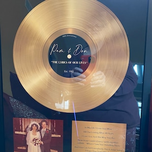 Personalized Plaque Custom Plaque Vinyl Record Plaque - Etsy