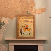 Umar Defeats A Dragon by Daswanth (traditional Persian Miniature Art ...