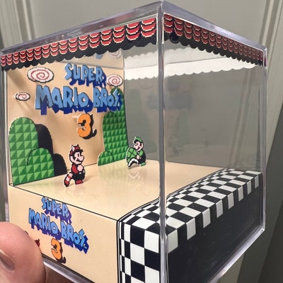 Handmade 3D Super Mario Cube Super Mario Bros 3 Shadowcube Vintage ...