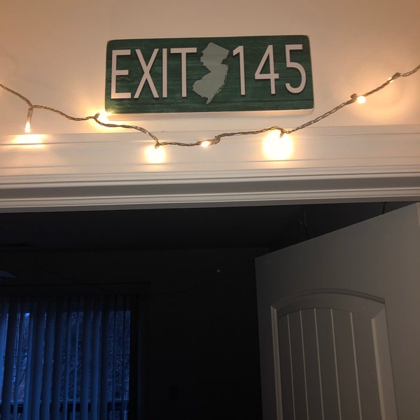 New Jersey Parkway Wood Exit Signs, NJ Exit Signs, Garden State Parkway ...