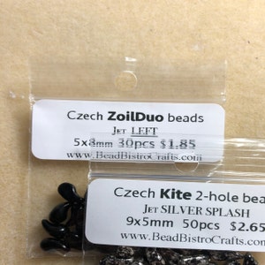 25 Colors NEW COLORS AVAILABLE Zoliduo Beads 2-hole Czech 30 Piece ...