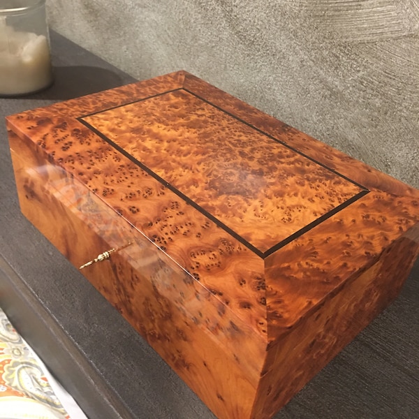 Wood Keepsake Box - Wooden Keepsake Box Engraved - 10"x6" Solid Wood ...