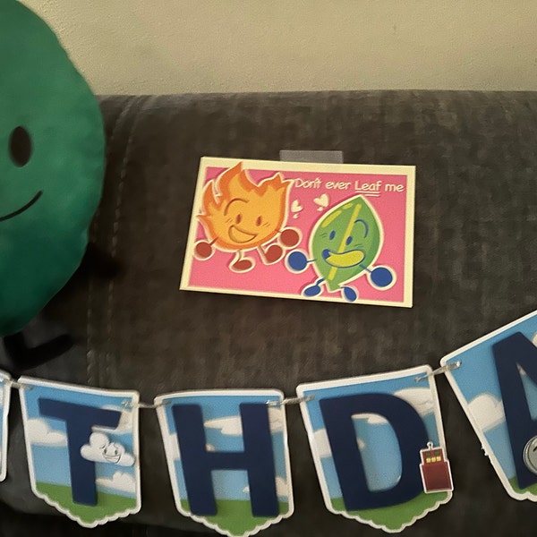 Battle for Dream Island Digital Print - Bfb Fan Art - Valentines Day ...