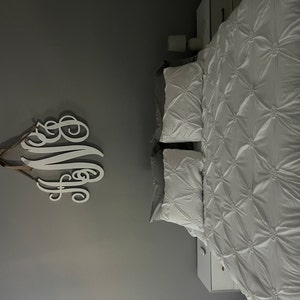 Gold Monogram Wall Hanging Wall Letters Custom Painted - Etsy